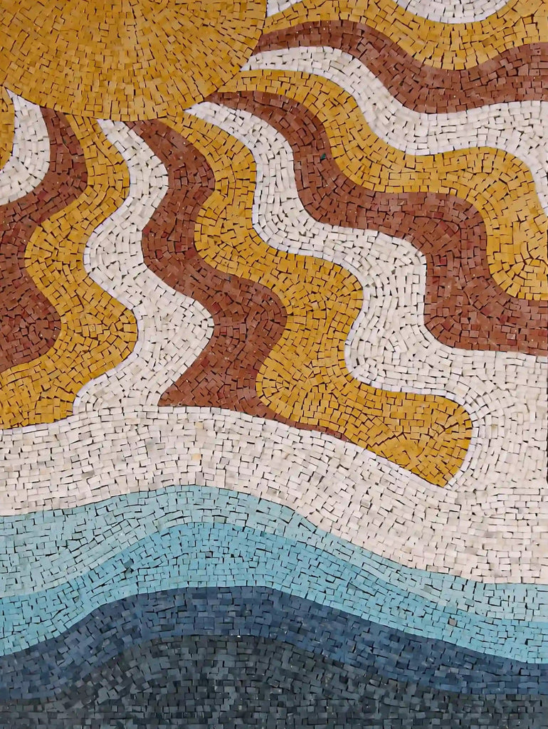 Sunset Dreams: Abstract Mosaic Art | Nautical Mosaics | iMosaicArt