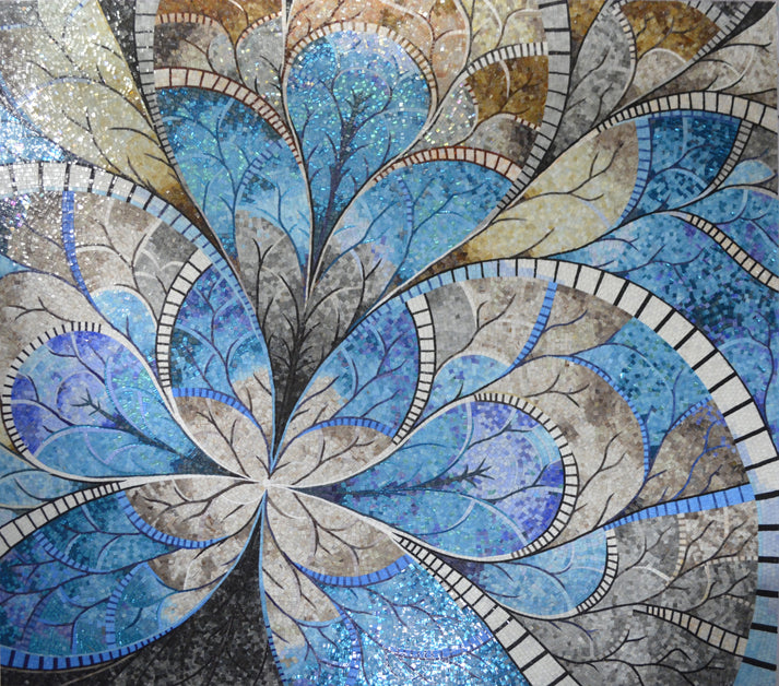 Artistic Glass Mosaic Petals: Creative Interior Design | Flower Mosaics ...