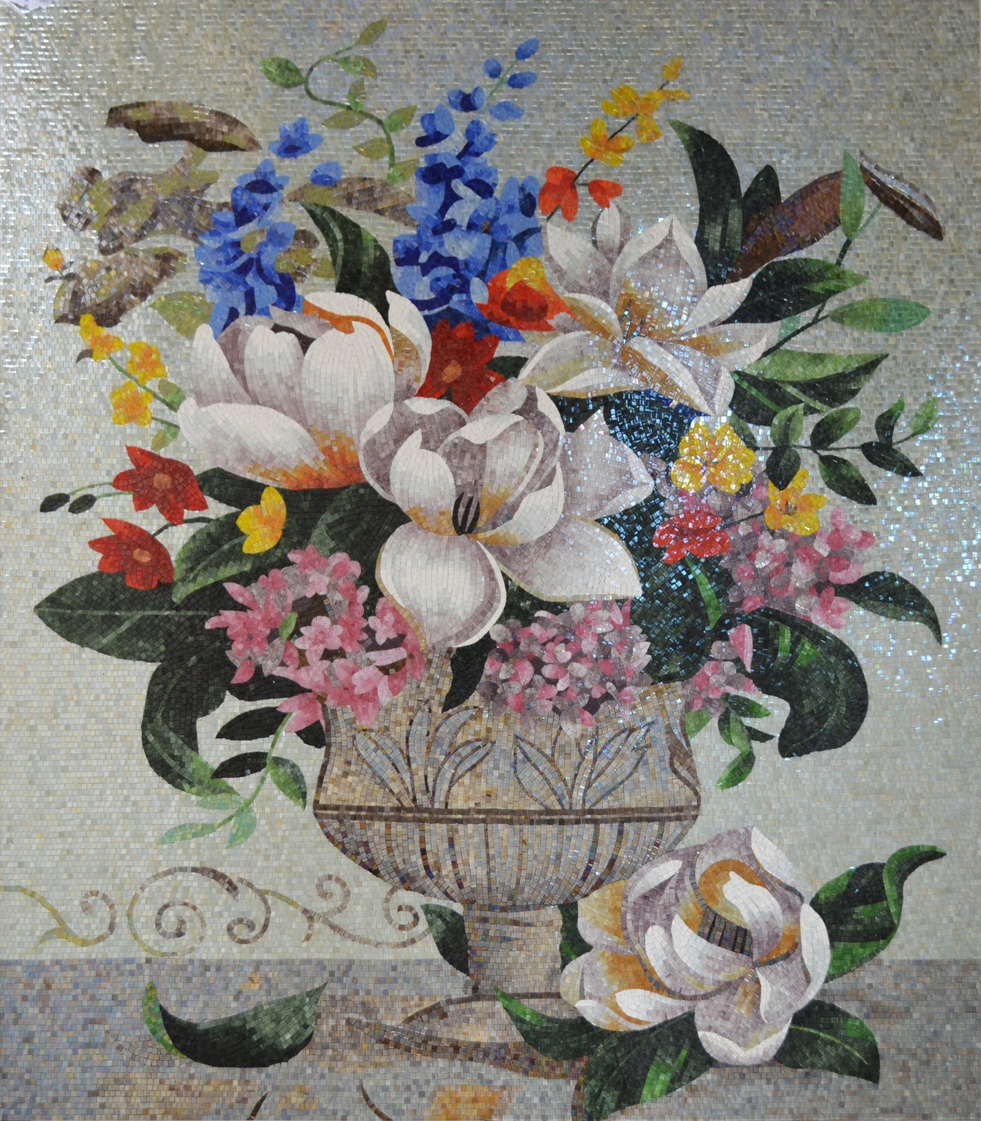 Vibrant Mosaic Flower Patterns: Captivating Decor | Flower Mosaics ...