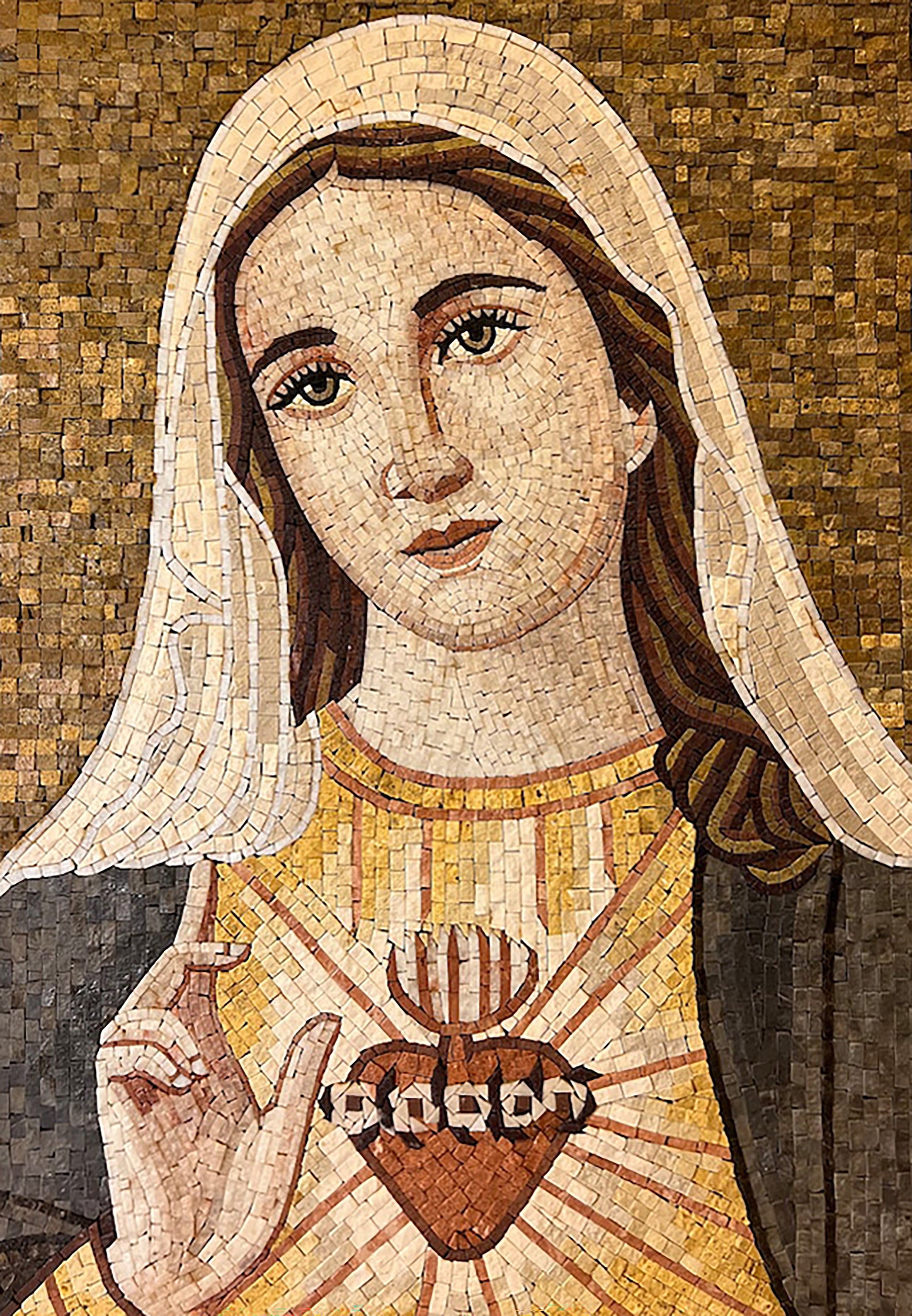 Our Lady Virgin Mary - Mosaic Icon I iMosaicArt | Religious Mosaics
