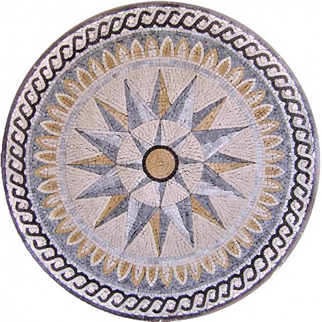 Mosaic Medallion - Round Mosaic Art Design I iMosaicArt | Geometric Mosaics