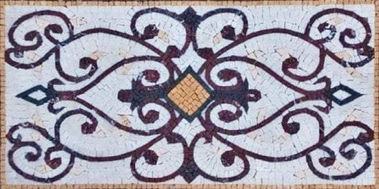 Geometric Mosaic Tile - Mosaic Tile rug I iMosaicArt | Geometric Mosaics